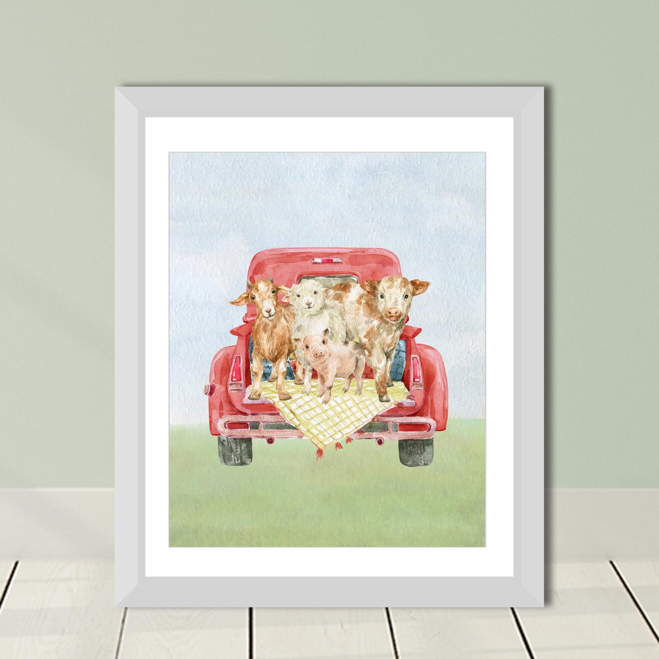 Classic Red Farm Art - Emily Duvall