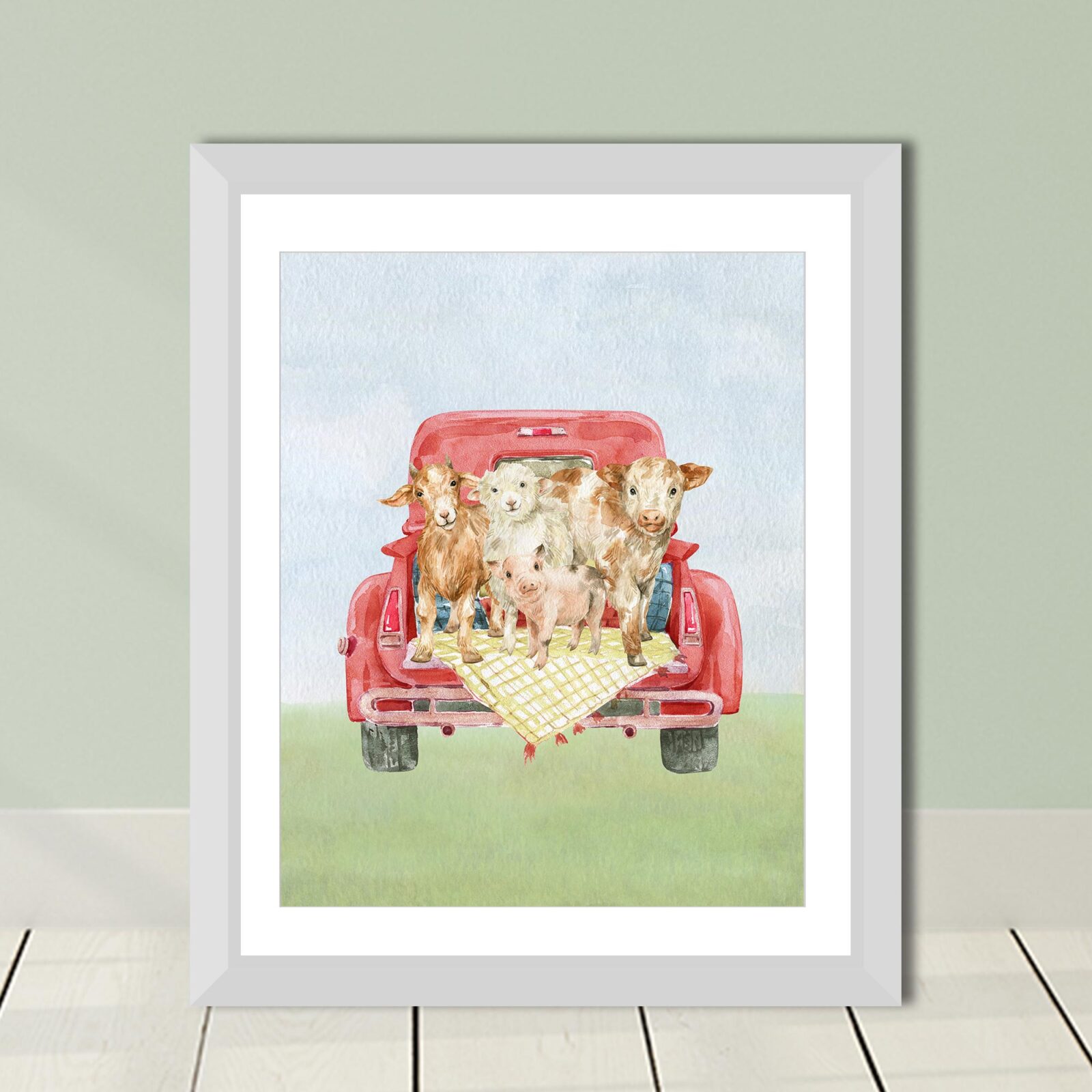 Classic Red Farm Art - Emily Duvall