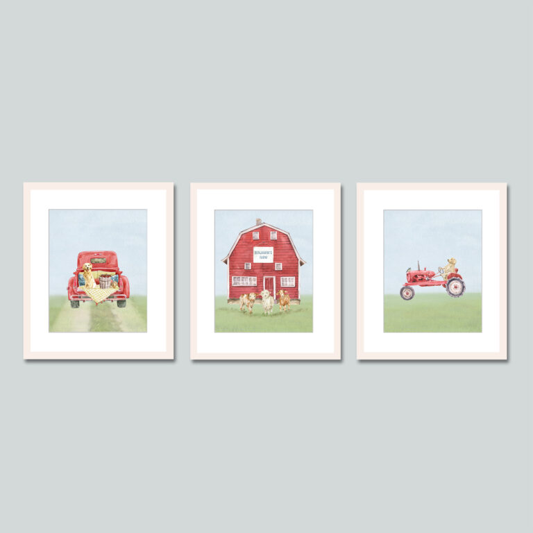 Classic Red Farm Art - Emily Duvall