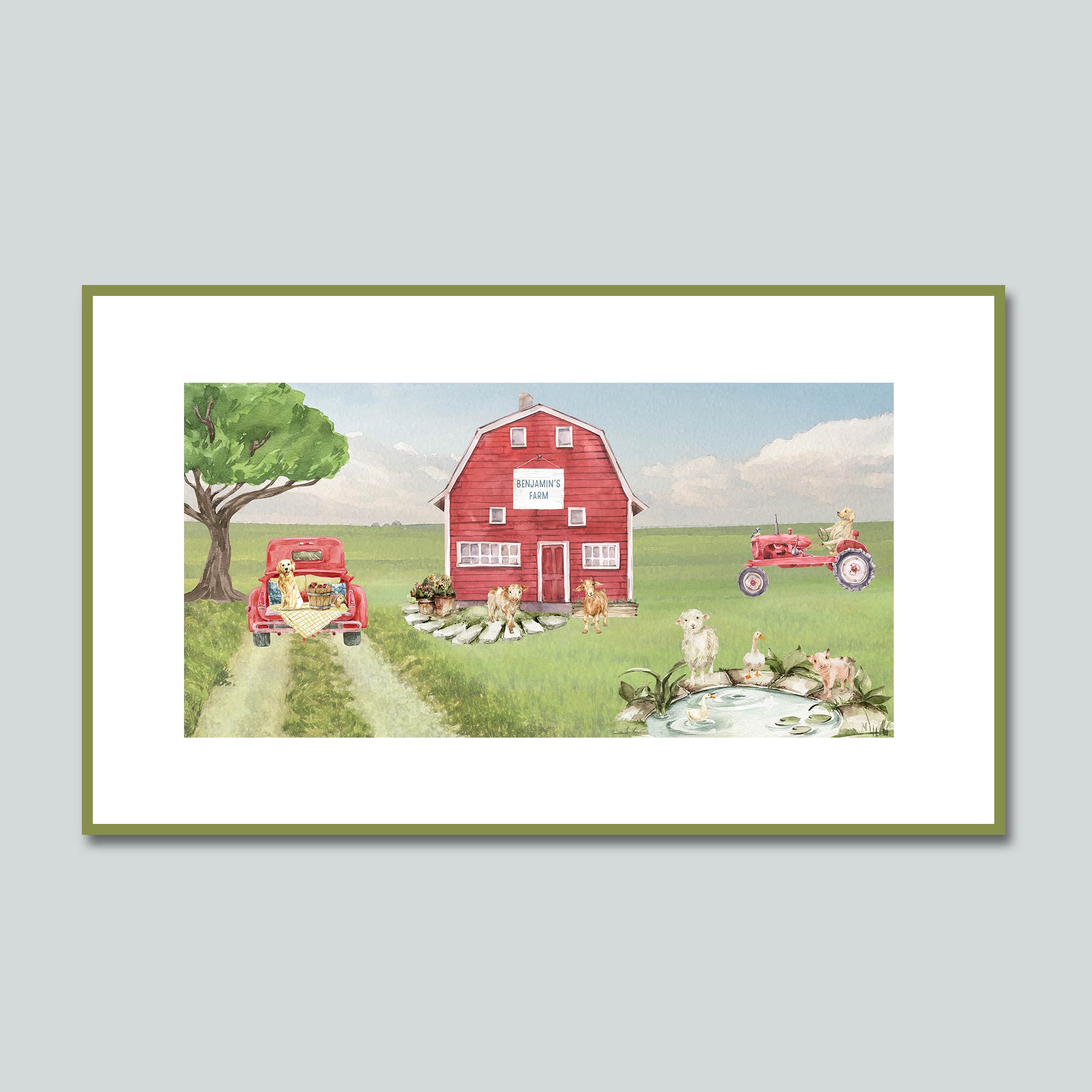 Classic Red Farm Art - Emily Duvall